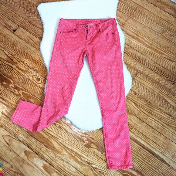 Arizona Jean Company | Jeans | 35 Arizona Low Rise Pink Polka Dot ...